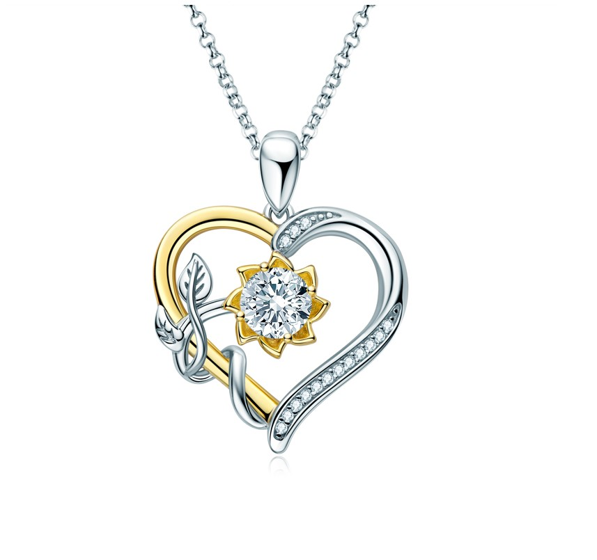 Moissanite Pendants, Necklaces. Elegant Moissanite Jewelry. – VK. Diamonds