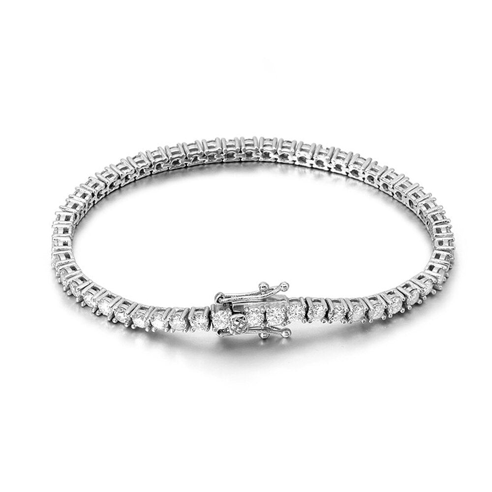 Genuine Moissanite Tennis Bracelets. 18K Gold Plated Silver – VK. Diamonds